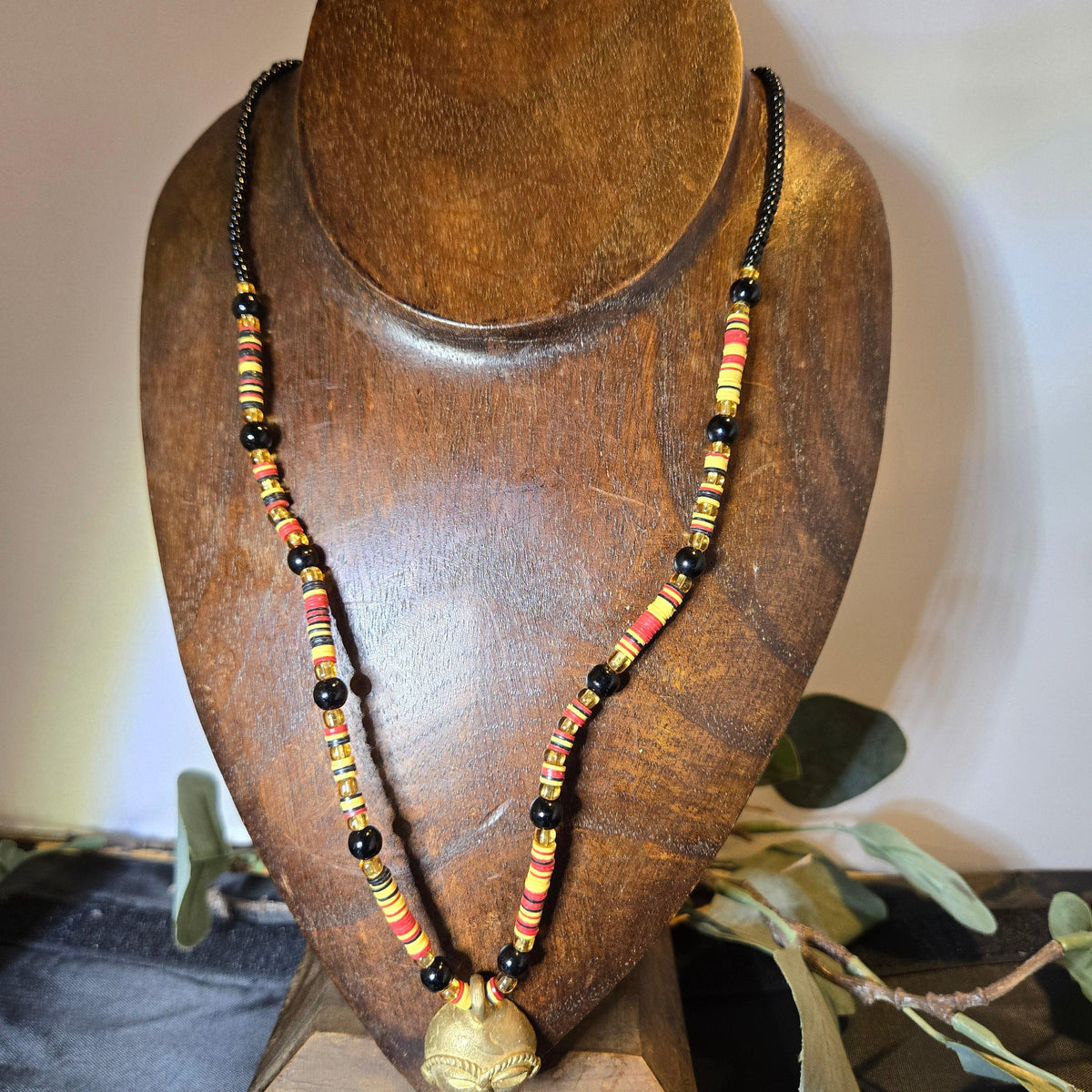 Brass Mask Necklace – Ase Origins