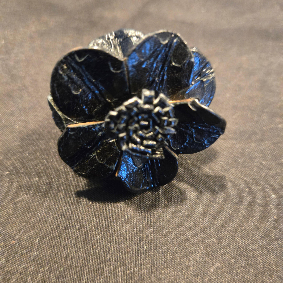 Leather Flower Ring – Ase Origins