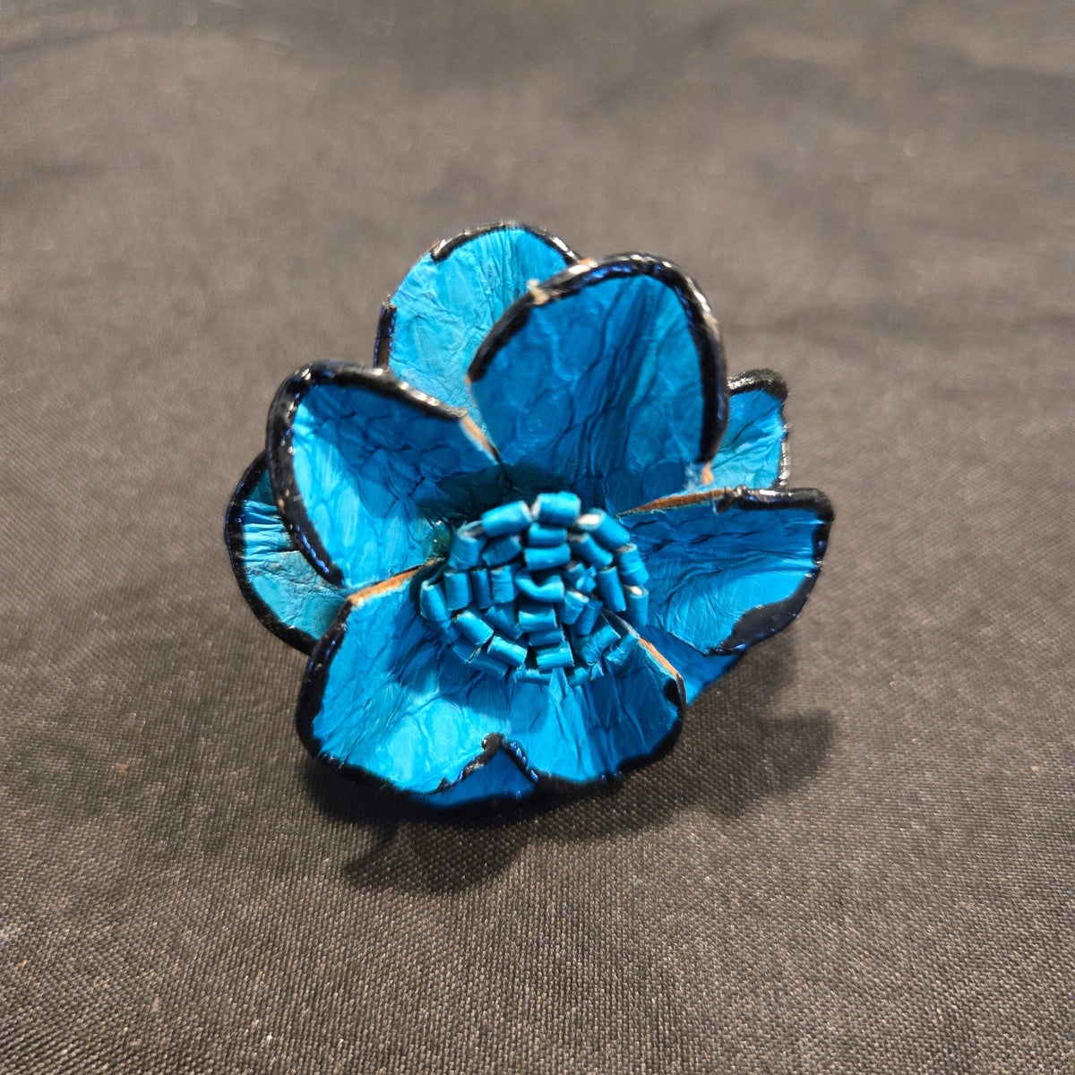 Leather Flower Ring – Ase Origins