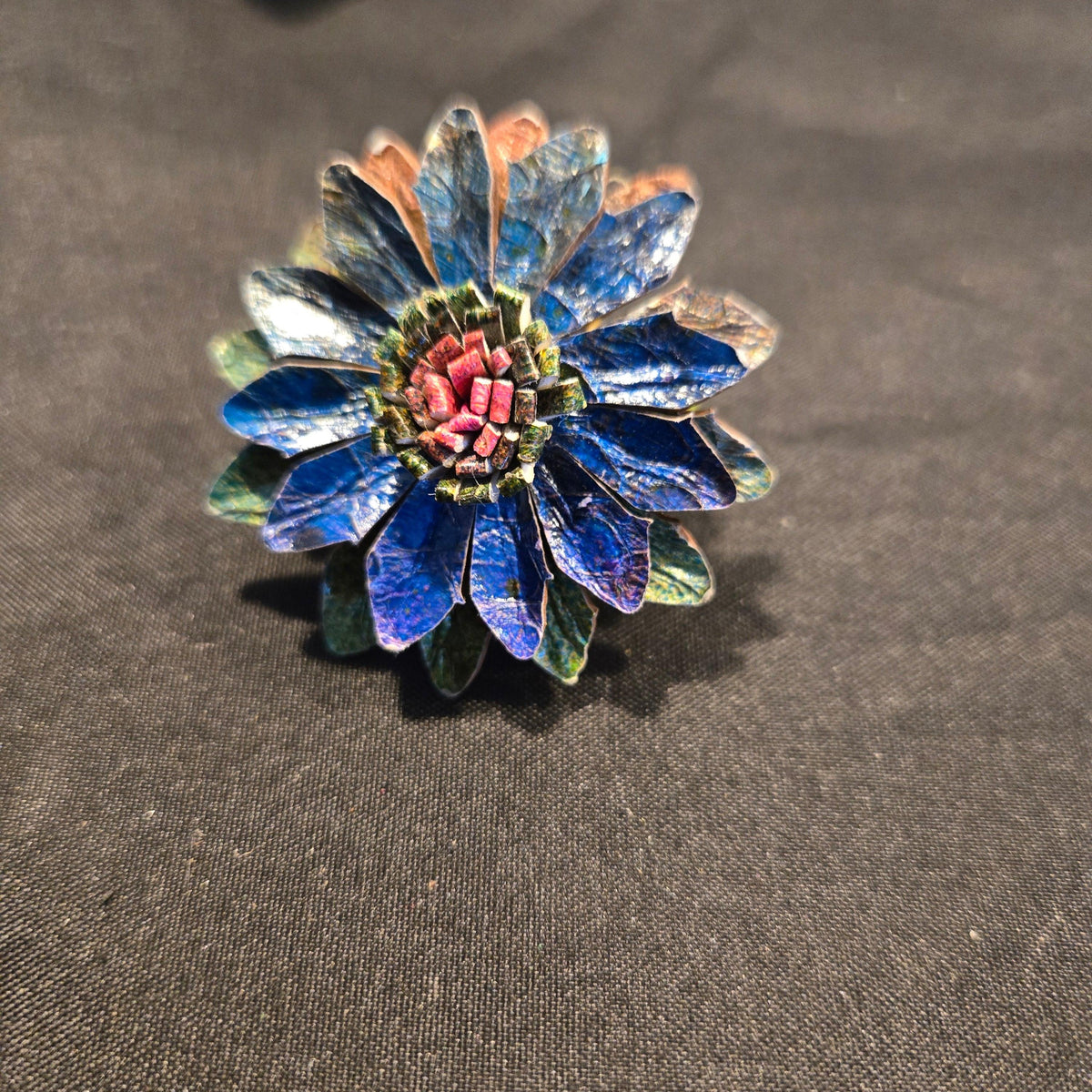 Leather Flower Ring – Ase Origins